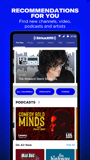 SiriusXM: Music, Sports & News for Android - Free APK Download & App ...