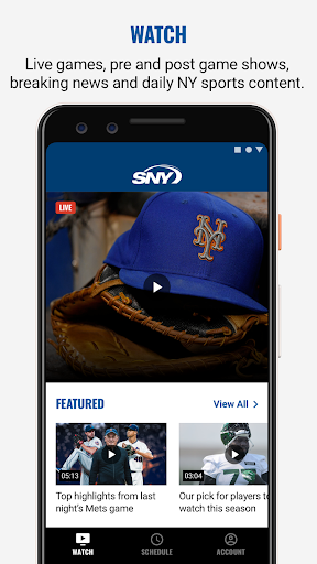 SNY: Stream Live NY Sports for Android - Free APK Download & App ...
