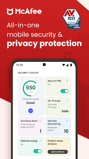 McAfee Security: VPN Antivirus for Android - Free APK Download & App ...