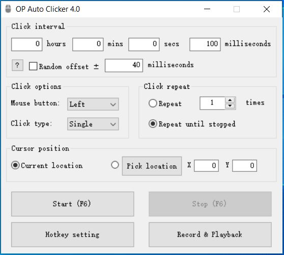 OP Auto Clicker for Windows - Free Download & Reviews - APKPac.com