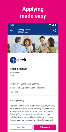 SEEK: Job Search & Employment for Android - Free APK Download & App ...